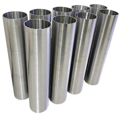 China Stainless Steel 304 316 Drilling Rig Spare Parts Wedge Wire Screen Tube for sale