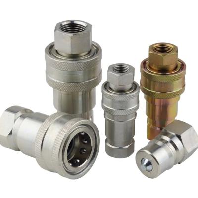 China ISO7241-B Drilling Rig Spare Parts Hydraulic Quick Release Coupling Carbon Steel for sale