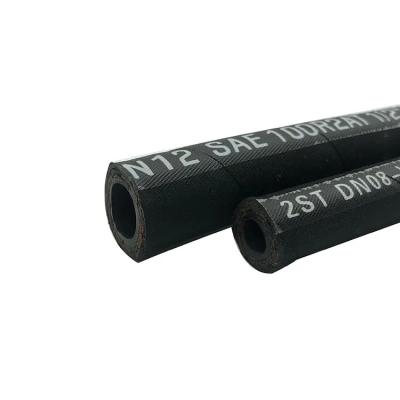 China Weather Resistant Rotary Drilling Hose High Pressure Hydraulic Hose SAE 100 R1 R2 for sale