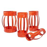 China API 10D Oilfield Cementing Tools Casing Centralizer Solid Rigid / Positive / Welded Spiral Type for sale