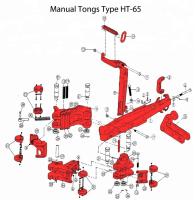China HT 35 HT65 HT100 Manual Tubular Handling Drill Pipe Tongs Power Tong Dies for sale