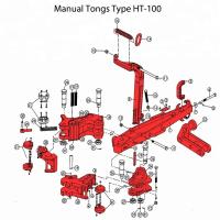 China HT 35 HT65 HT100 Manual Tubular Handling Drill Pipe Tongs Power Tong Dies for sale