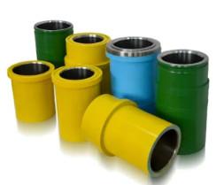 China Drilling Machine Cylinder Liner Mud Pump Spare Parts Bi Metal Liner for sale