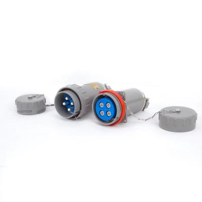 China Explosion Proof Plug and Socket 60A/YT/YZ-4 IP55 4PIN 63A 250V for sale