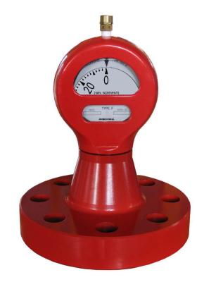 China Mud Pump Pressure Gauge Drilling Instruments 6'' Flange Type Model F Range 6000PSI for sale