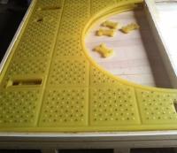 China Anti Slip Drilling Rig Spare Parts 37 1/2 Inch Polyurethane Pu Drill Floor Rig Mats for sale