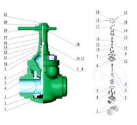 China API-6A 3'' DM Mud Gate Valve Manifold Control Valve 3'' Demco Valve for sale