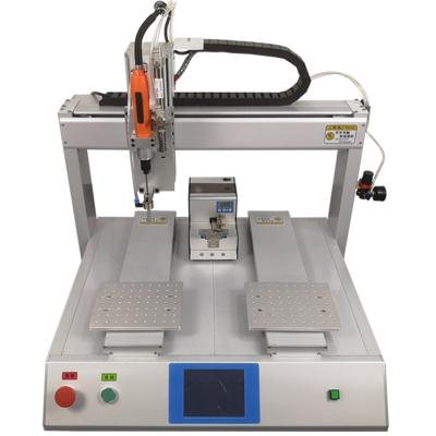 China RS-L401-2E Two Working Table Screw Auto Feeding And Locking Nut Machine for sale