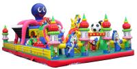 China PVC Inflatable Amusement Equipment with Slides, Bounce Areas & Multiple Play Zones for Family and Commercial Use for sale
