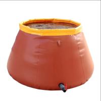 China Onion Shaped Open Top Water Tank PVC Foldable Firefighting Storage 1000L Capacity for sale