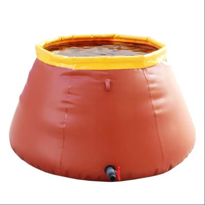 China Onion Shaped Open Top Water Tank PVC Foldable Firefighting Storage 1000L Capacity for sale