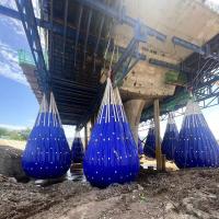 China PVC Coated Fabric Pressure Water Tank - Pillow Shaped 1000L Capacity for Bridge Preloading Testing for sale