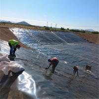 China HDPE Geomembrane Liner 0.5-3.0mm Thickness for Artificial Lakes, Fish Ponds & Liquid Containment for sale