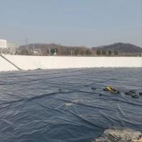 China PVC Geomembrane Liner 0.5-2.0mm Thickness for Sewage Treatment Plants and Chemical Liquid Storage for sale