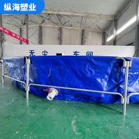 China PVC Foldable Fish Farming Pond 1000L-30000L Capacity | Ground-Level Aquaculture Tank for Fish & Shrimp for sale