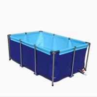 China Custom PVC Fish Pond for Aquaculture - High-Strength 5-10 Year Lifespan Galvanized Farming Tank for Fish & Shrimp for sale