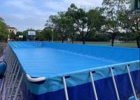 China Regular Shape Canvas Swimming Pool - PVC Construction with Custom Sizes for Outdoor Recreational Activities for sale