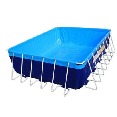 China Portable Canvas Swimming Pool - Custom Sizes Available with High-Strength PVC Construction for Easy Assembly for sale