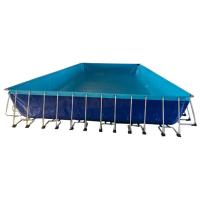 China Portable Canvas Swimming Pool - Custom Sizes Available with High-Strength PVC Construction for Easy Assembly for sale