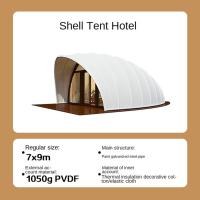 China 5-8 Person Heavy Duty Camping Glamping Tent 3000mm Waterproof Fire Proof Shelter 45m² Group Camping for sale