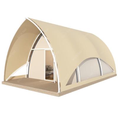 China 5-8 Person Heavy Duty Camping Glamping Tent 3000mm Waterproof Fire Proof Shelter 45m² Group Camping for sale