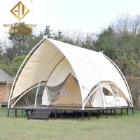 China 550kg Luxurious Camping Shelter 5x9m Mesh Windows Zippered Covers Waterproof UV Protection for sale