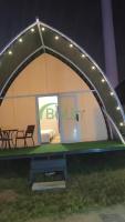 China 550kg Luxurious Camping Shelter 5x9m Mesh Windows Zippered Covers Waterproof UV Protection for sale