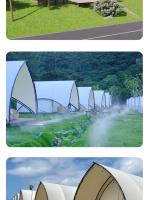 China Luxurious Sail Tent Camping Shelter 5x9m with Mesh Windows and Vents for Outdoor Living for sale