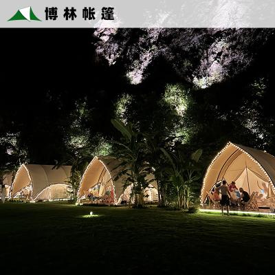 China Mesh Windows Zippered Covers Glamping Tent 5m x 9m x 4.1m Large Durable Outdoor Shelter for sale