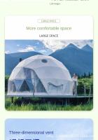 China 6m Transparent Starlight Camping Tent with Private Bathroom - Custom Glamping Cabin for Outdoor Luxury Accommodation for sale