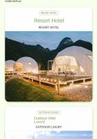 China 6m Transparent Starlight Camping Tent with Private Bathroom - Custom Glamping Cabin for Outdoor Luxury Accommodation for sale