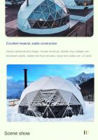 China 6m Transparent Starlight Camping Tent with Private Bathroom - Custom Glamping Cabin for Outdoor Luxury Accommodation for sale