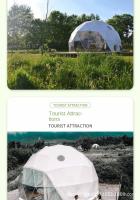 China 6m Transparent Starlight Camping Tent with Private Bathroom - Custom Glamping Cabin for Outdoor Luxury Accommodation for sale