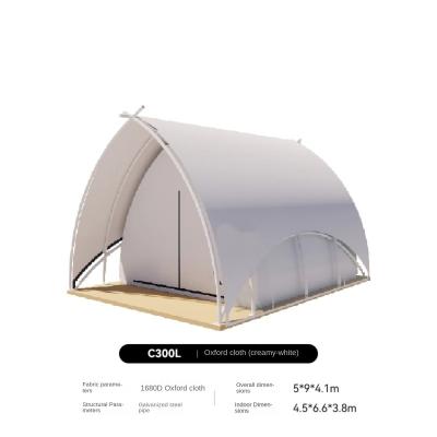 China ZongHai Camping Top Commercial Glamping Tent with Steel Frame, PVC Waterproof Fabric & Fire Proof Certification for sale