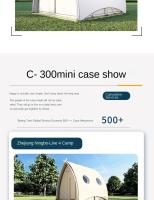 China C300mini Outdoor Camping Glamping Tent - 4-6 Person Capacity, 900D Oxford Fabric, All-Season 4x5.6x3.4m Shelter for sale