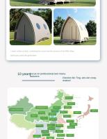 China C300mini Outdoor Camping Glamping Tent - 4-6 Person Capacity, 900D Oxford Fabric, All-Season 4x5.6x3.4m Shelter for sale