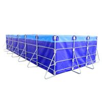 China UV Resistant Flexible Water Tank 100×50×50cm with 0.9mm PVC Fabric for Biological Farming and 10+ Year Service Life for sale