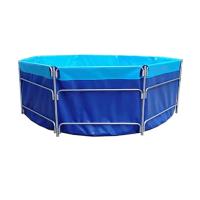 China UV Resistant Flexible Water Tank 100×50×50cm with 0.9mm PVC Fabric for Biological Farming and 10+ Year Service Life for sale