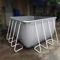 China UV Resistant Flexible Water Tank 100×50×50cm with 0.9mm PVC Fabric for Biological Farming and 10+ Year Service Life for sale
