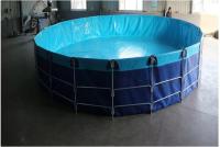China PVC Fish Pond 1000L to 100000L Capacity Durable Tarpaulin 1.0mm Frame Customizable Sizes for sale