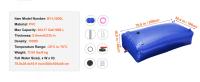 China 25kg Single Gross Weight Material Flexible Rectangular Tank Offering Versatile Storage Solutions for Various Liquids for sale