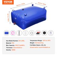 China Flexible Water Tank with Temperature Resistance -30℃ to 70℃, Heat Welded Seams, and No Special Tools Required Installation for sale