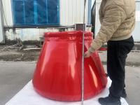 China Hinged With Locking Mechanism Onion Tank Fixed Installation Industrial Grade Onion Shape Storage Tank for Liquid Storage for sale