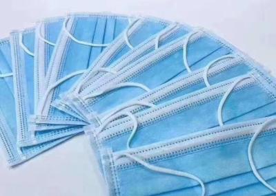 China CE Three Ply Medical Earloop Face Masks , Disposable Non Woven Face Mask for sale