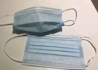 China Plastic Nose Clip Earloop Surgical Face Masks Disposable 3 Ply for sale