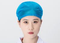 China 10g Good Ventilation Non Woven Bouffant Cap Disposable For Hospital for sale