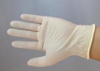 China Barrier Performance Disposable Latex Gloves 100% natural latex for sale