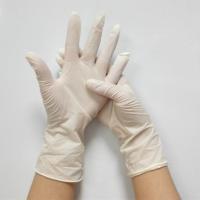China Pure Latex Disposable Exam Gloves with Good Pulling Force And Adhesion for sale