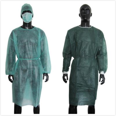 China Reinforced ISO13485 Disposable Plastic Gown for sale
