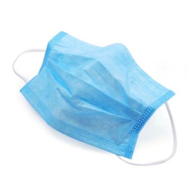 China Blue And White  3 Layers Disposable Mouth Mask for sale